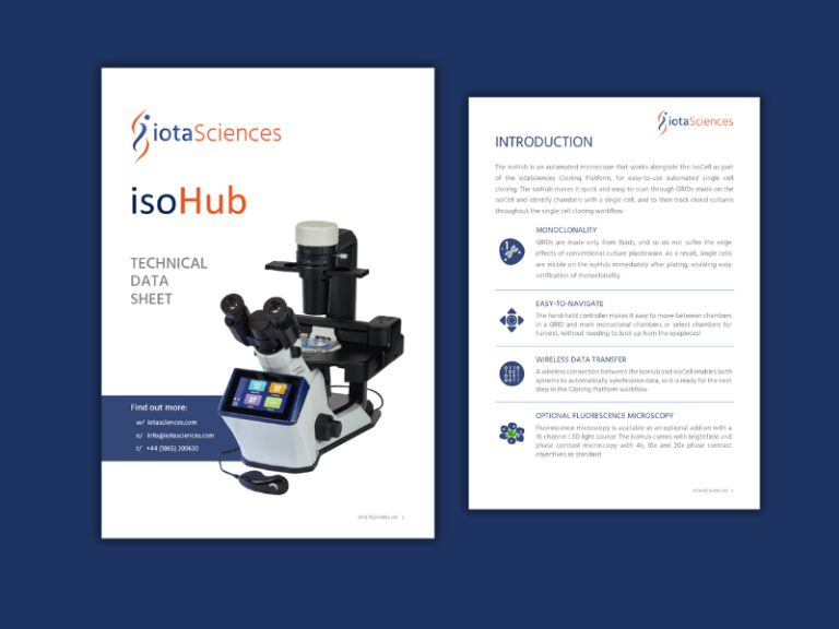 isoHub Technical Data Sheet - Iota Sciences